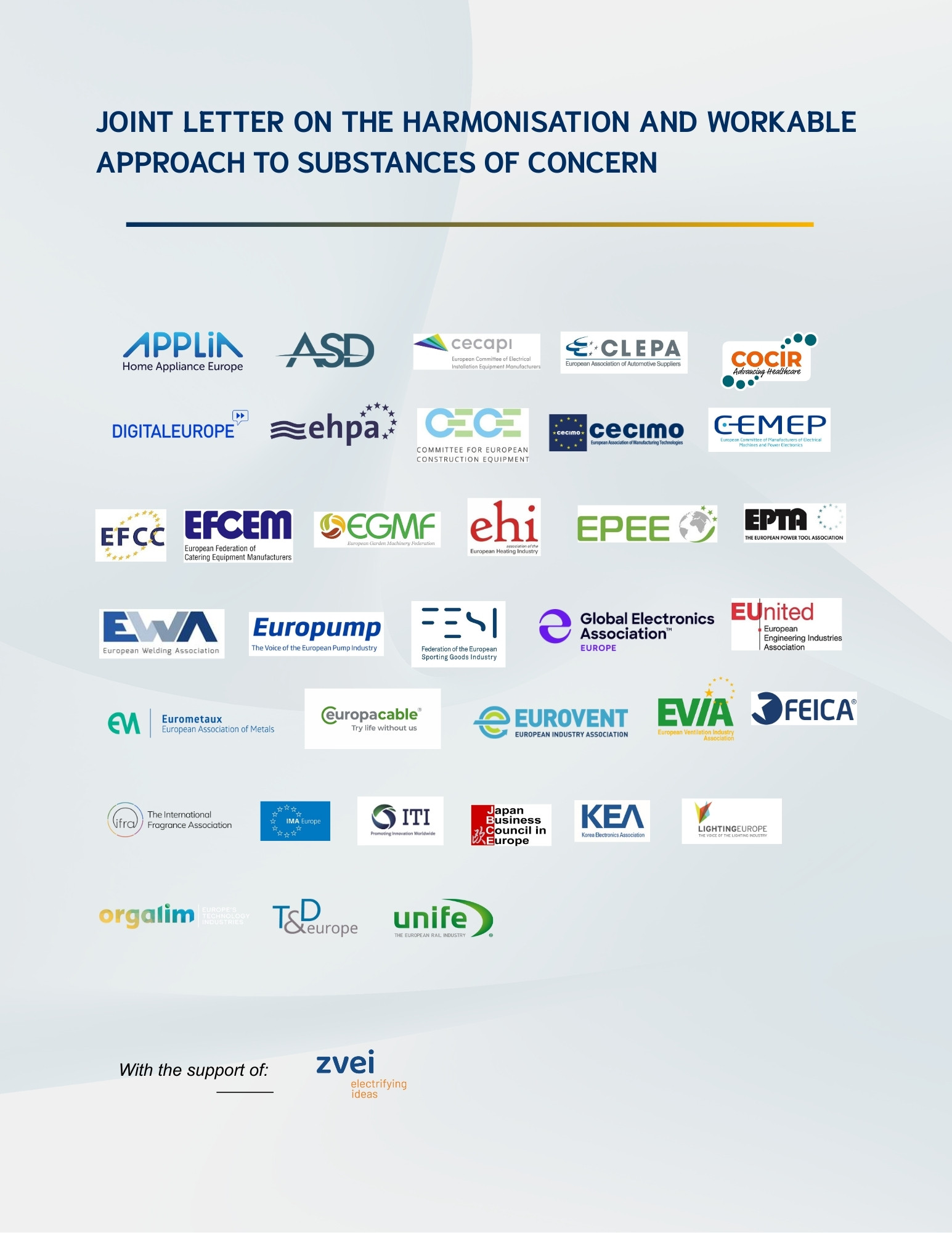 Joint letter: Urgent Need for a Harmonised and Workable Approach to ...